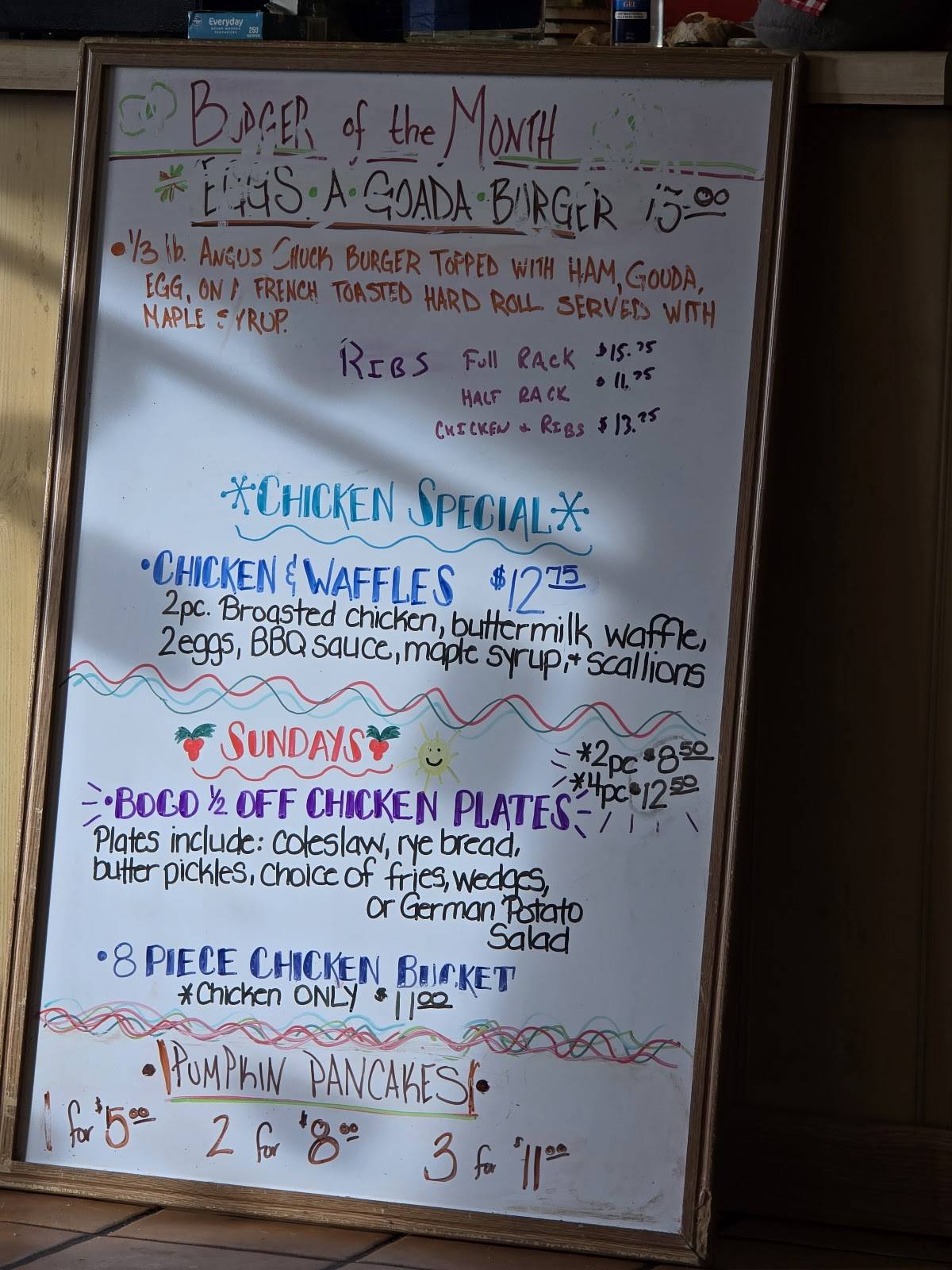 Menu at Broken Plate Catering and Diner fast food, Manitowoc
