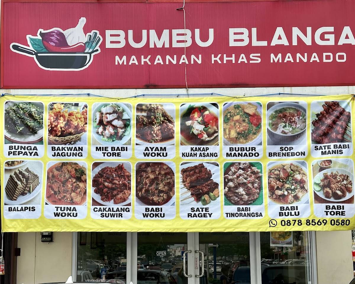 Carta del restaurante Bumbu Blanga Makanan Khas Manado, Curug Sangereng