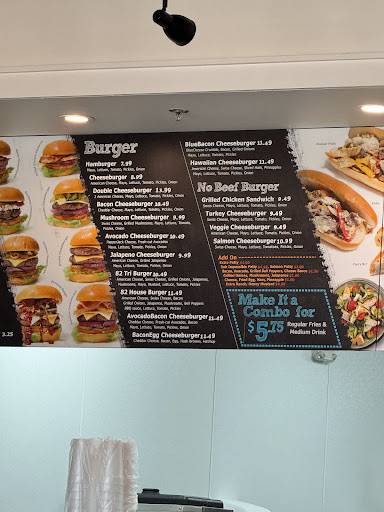 Menu at Burger 82 restaurant, Allen