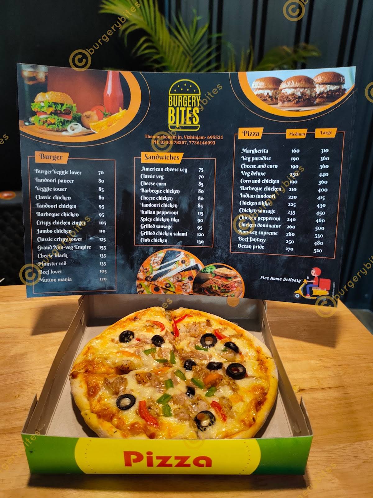 Menu at Burgery Bites, Thiruvananthapuram