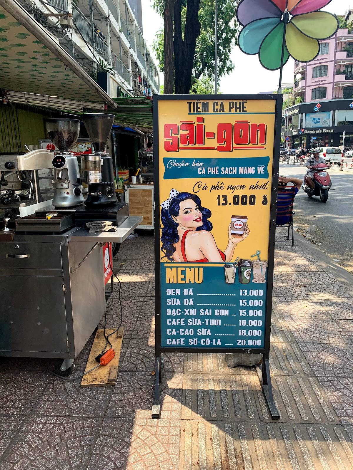 Carta del café Cà phê Sài-Gòn - Coffee Saigon, Ciudad Ho Chi Minh (Saigón)
