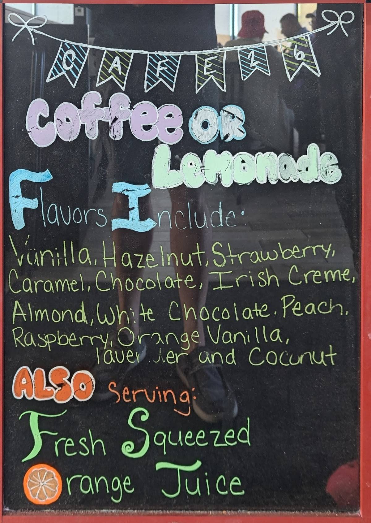 Menu at Cafe 26, Milton
