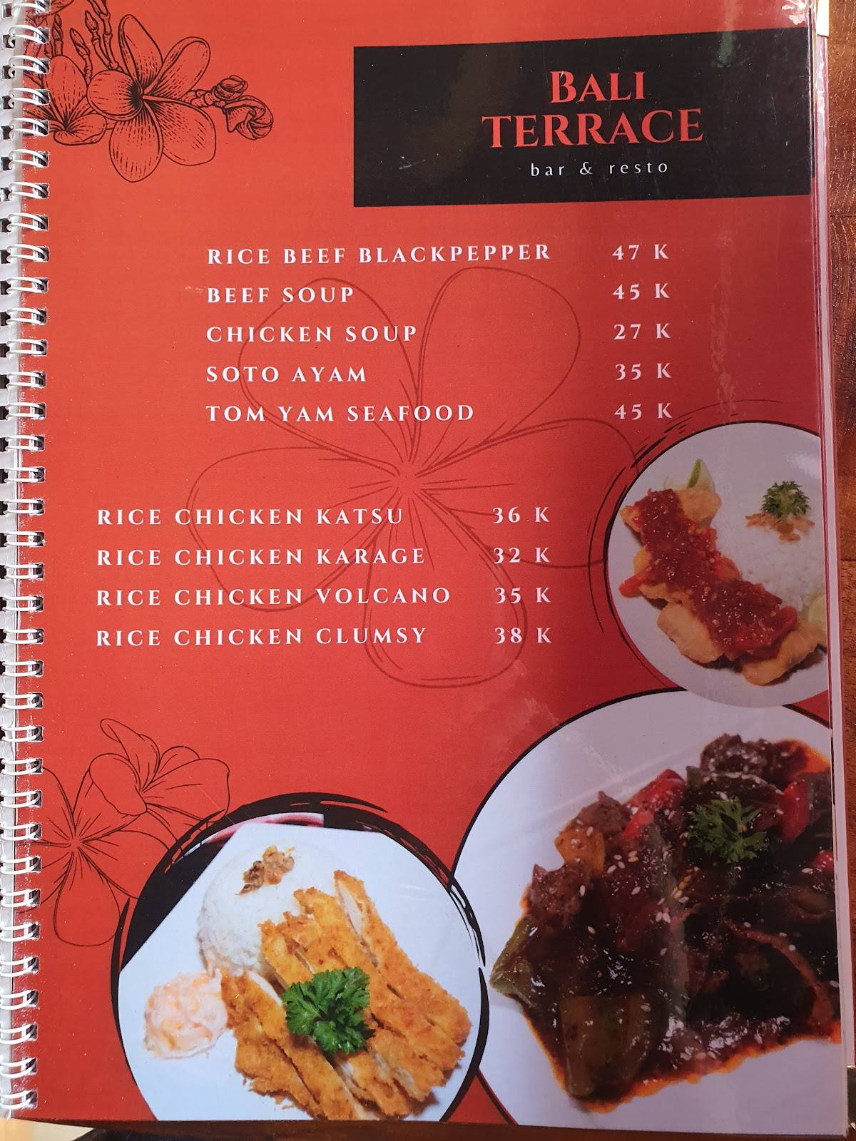 Menu at Bali Terrace Cafe Lippo Cikarang, Bekasi Regency