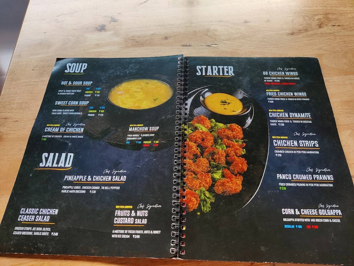 Menu at Big Bean Restro Cafe, Malappuram