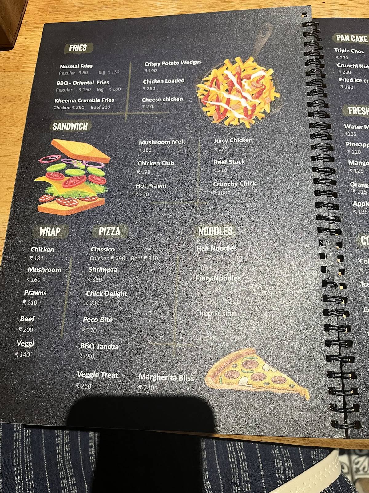 Menu at Big Bean Restro Cafe, Malappuram