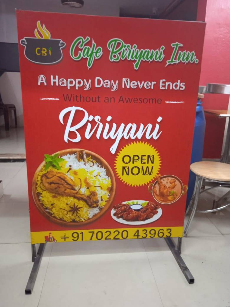 Menu at Cafe Biryani Inn, Bengaluru