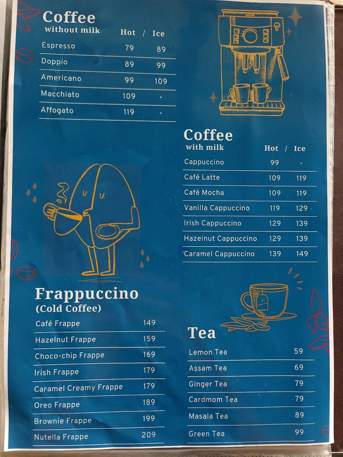 Menu at Cafe Bistro, Rawatbhata