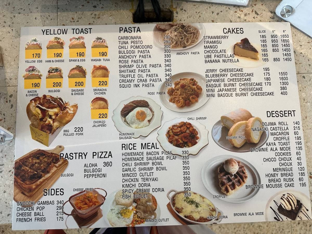 Menu at Cafe Elim, Mandaue City