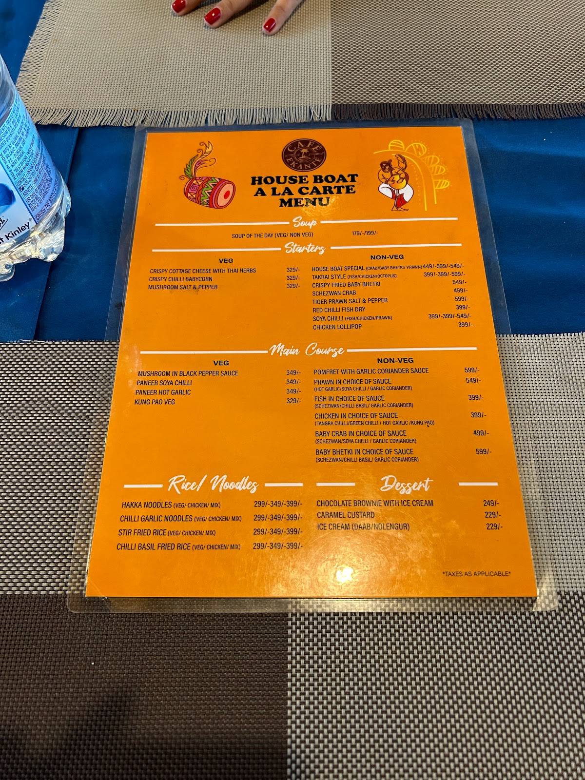 Menu at Cafe Ekante, New Town, Eco Park