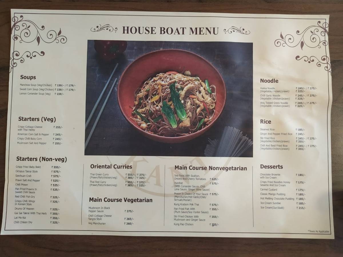 Menu at Cafe Ekante, New Town, Eco Park