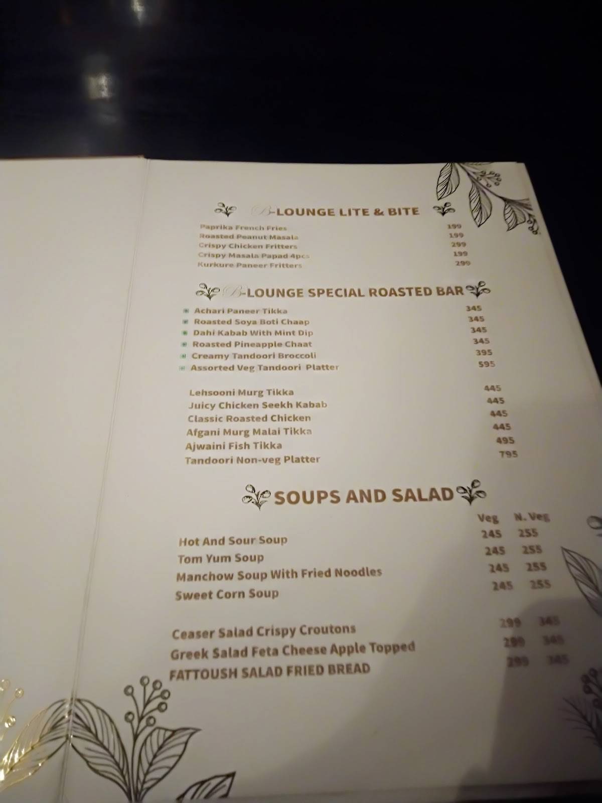 Menu at Cafe Happy Hours, New Delhi