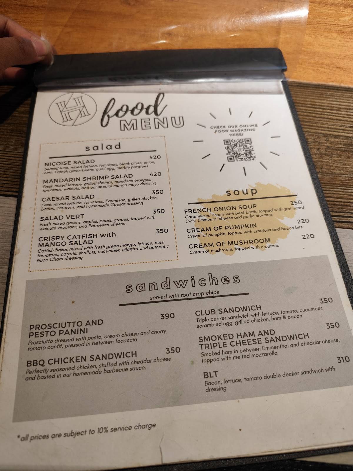 Menu at High Grounds Café cafe, Quezon City