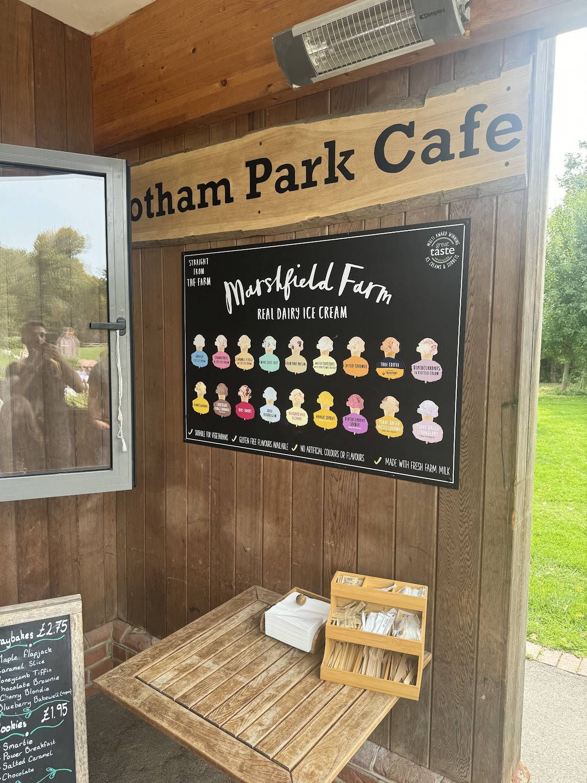 Menu at Hotham Park Cafe, Bognor Regis