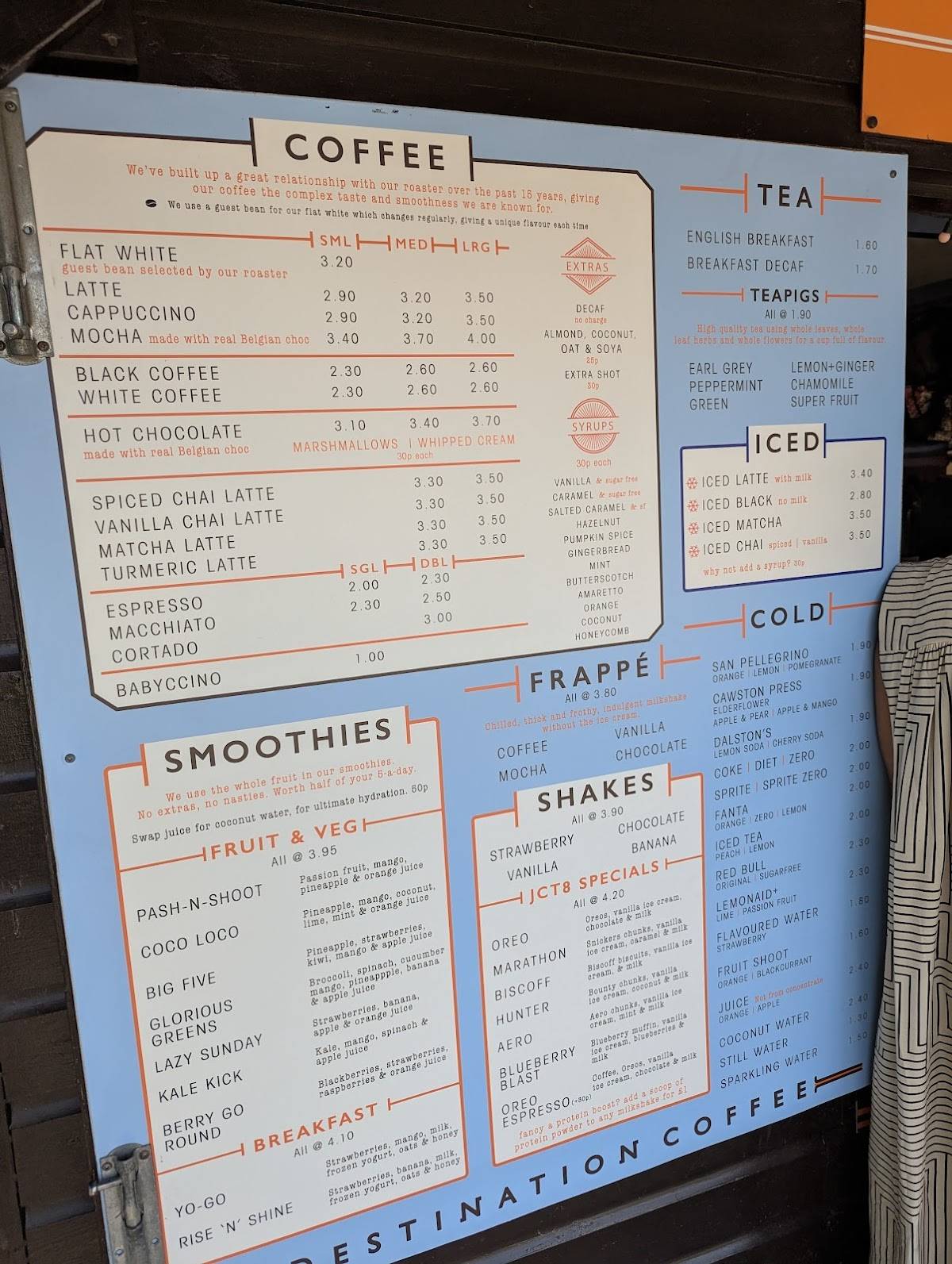 Menu at Junction 8 Cafe, Reigate