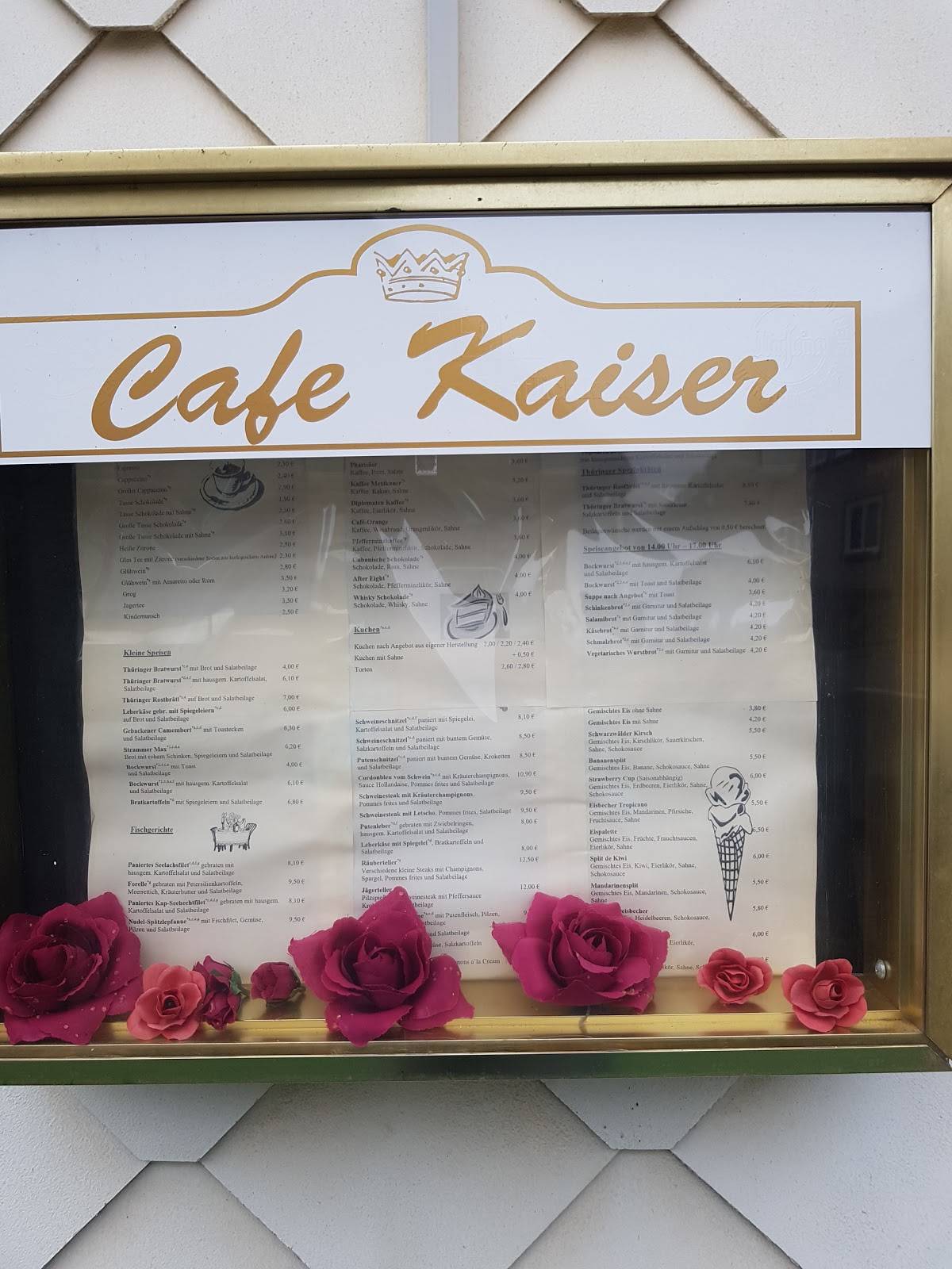 Menu at Cafe-Restaurant Jürgen Kaiser, Masserberg
