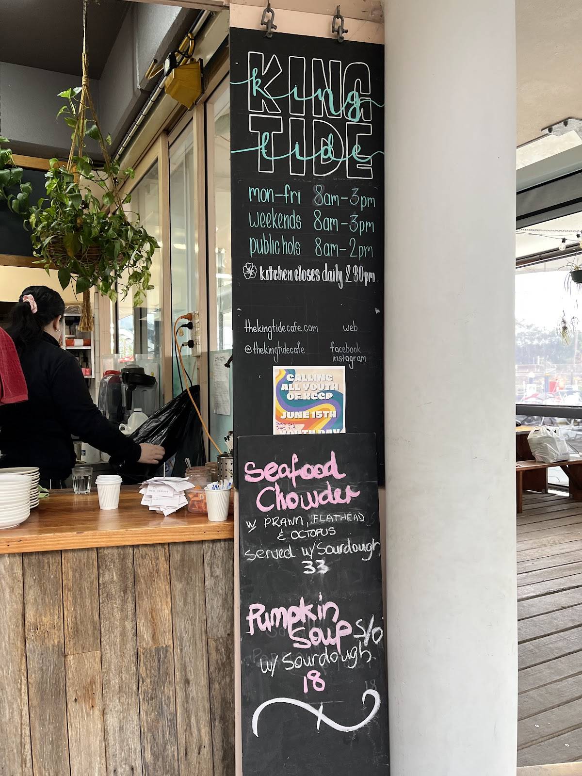 Menu at King Tide Cafe, Brooklyn