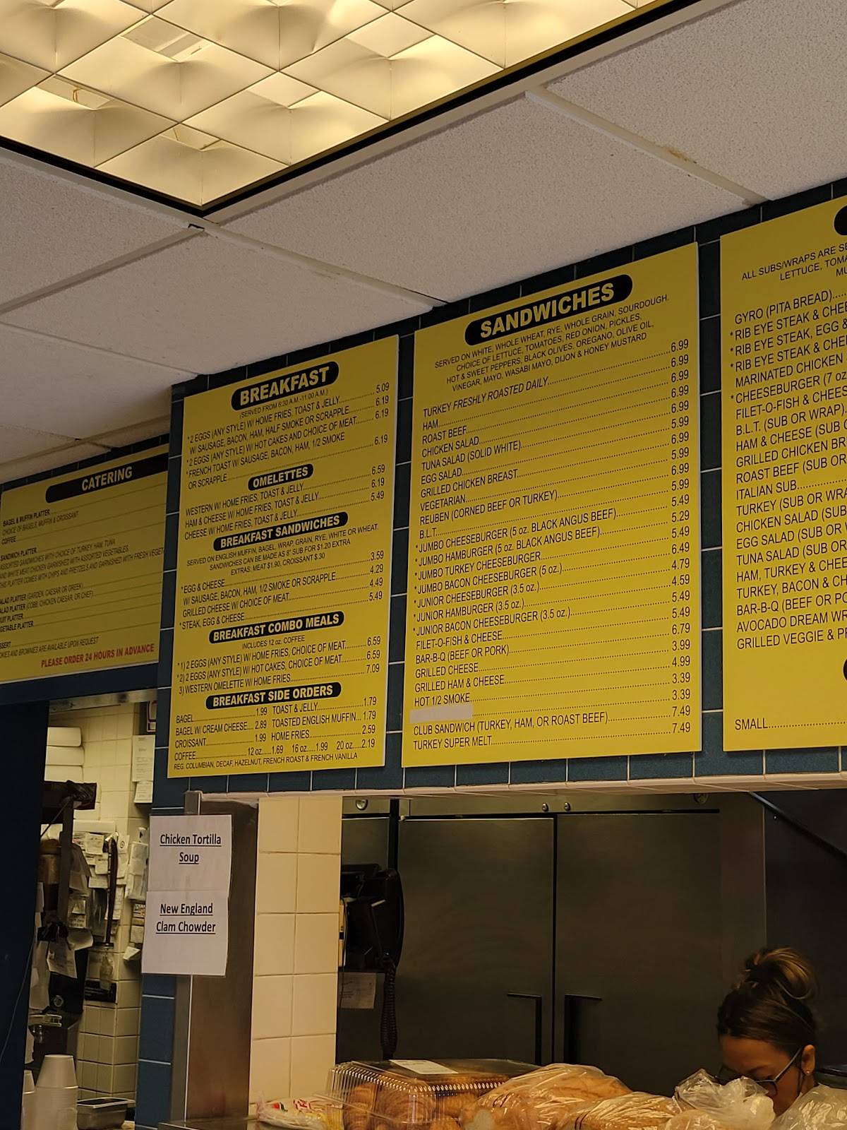 Menu at Cafe Right Angle, Fairfax