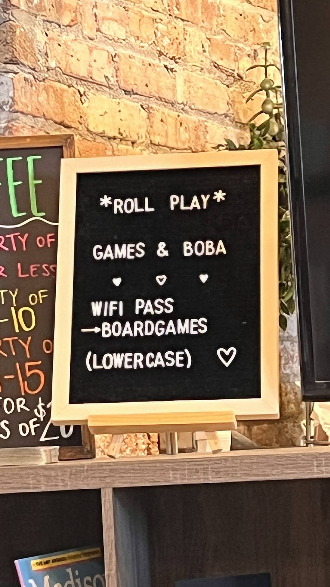 Menu at Roll Play cafe, Madison, Garver Green Suite 115