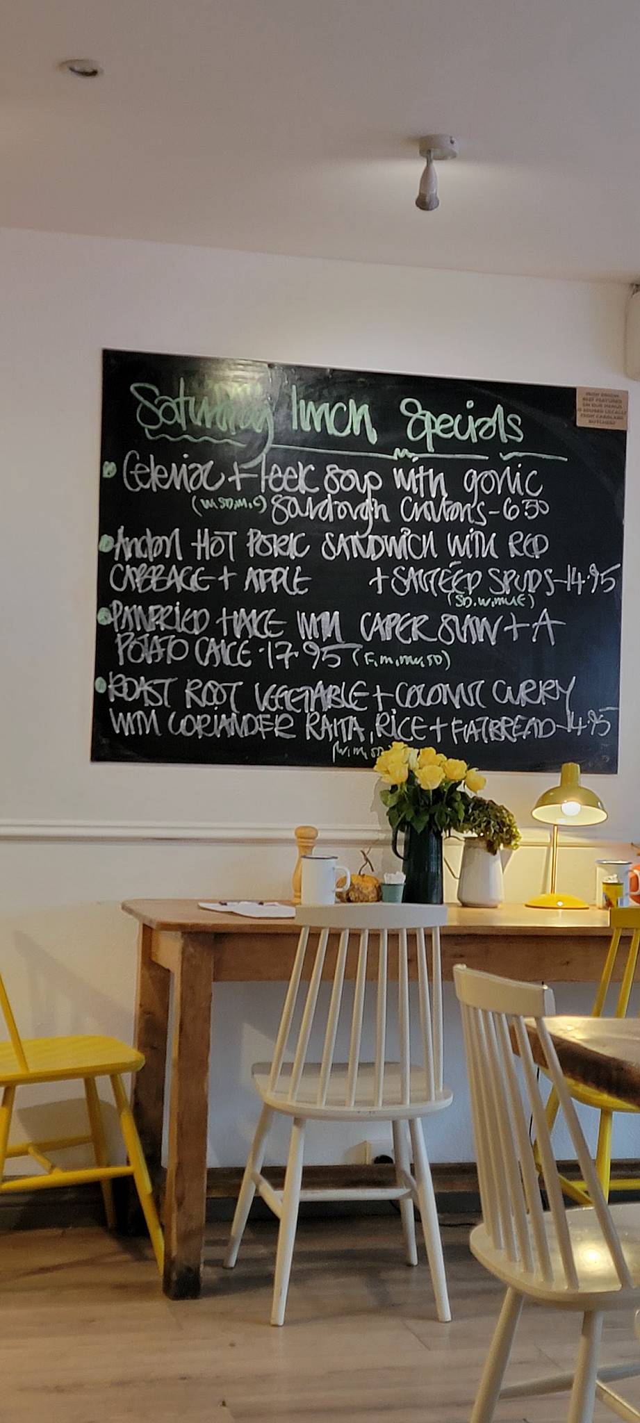 Menu at Café Rua cafe, Castlebar