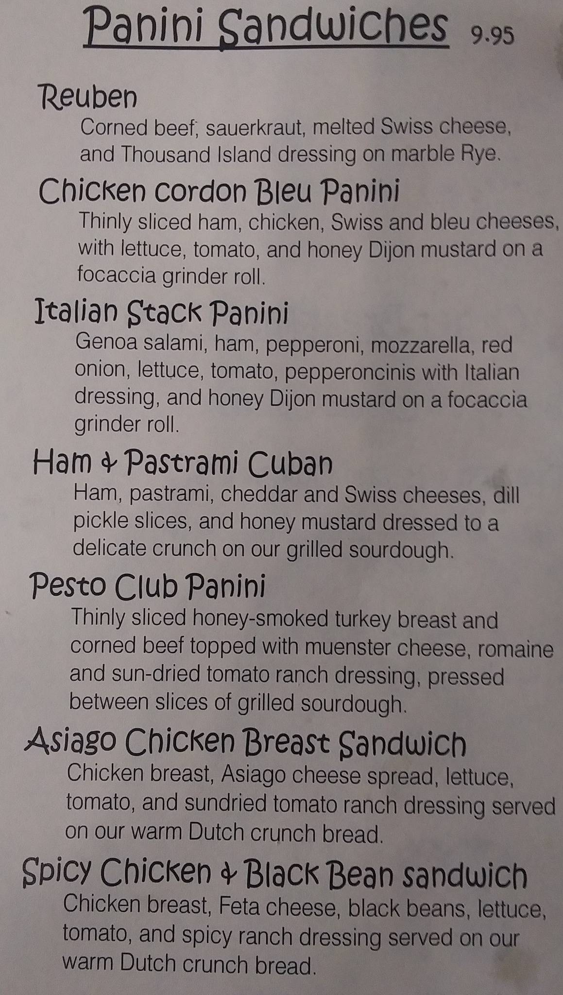 Menu at Stone Cup Coffee House & Stone's Deli, Escanaba