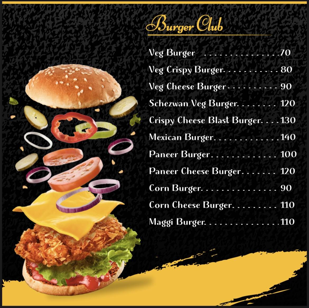 Menu at The Café Evening, Pune
