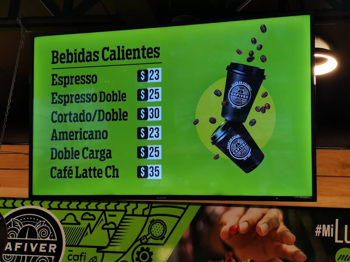 Carta de Cafetería Cafiver, Ixtaczoquitlán