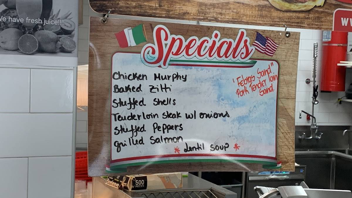Menu at Caffè Espresso Italia restaurant, Newark