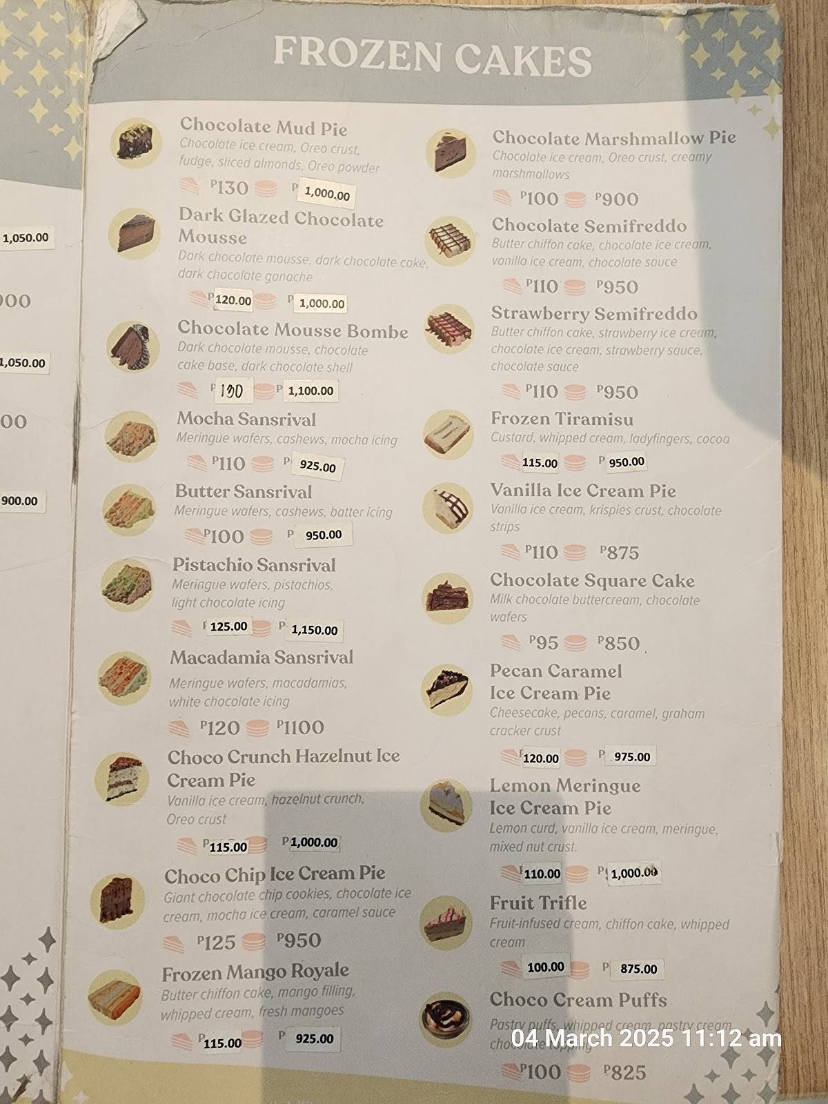 Menu at Calea Pastries & Coffee cafe, Bacolod, Balay Quince