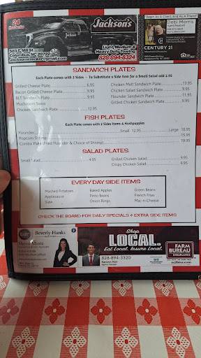Menu at Calvert's Kitchen restaurant, Columbus