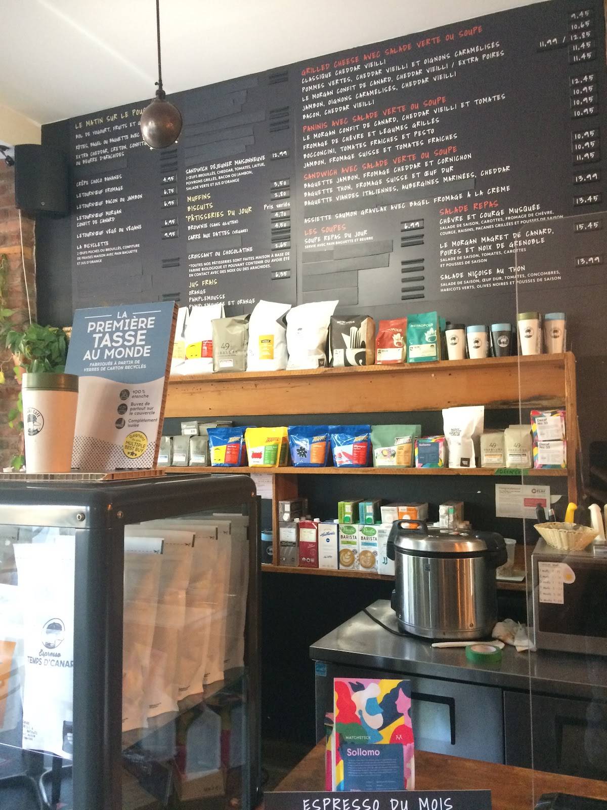 Carta de Canard Café, Montréal, Ontario St E