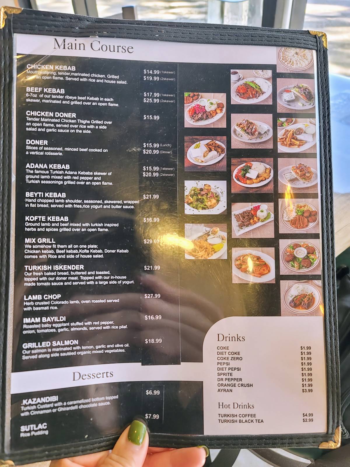 Menu at Cappadocia Mediterranean Grill restaurant, Morton Grove