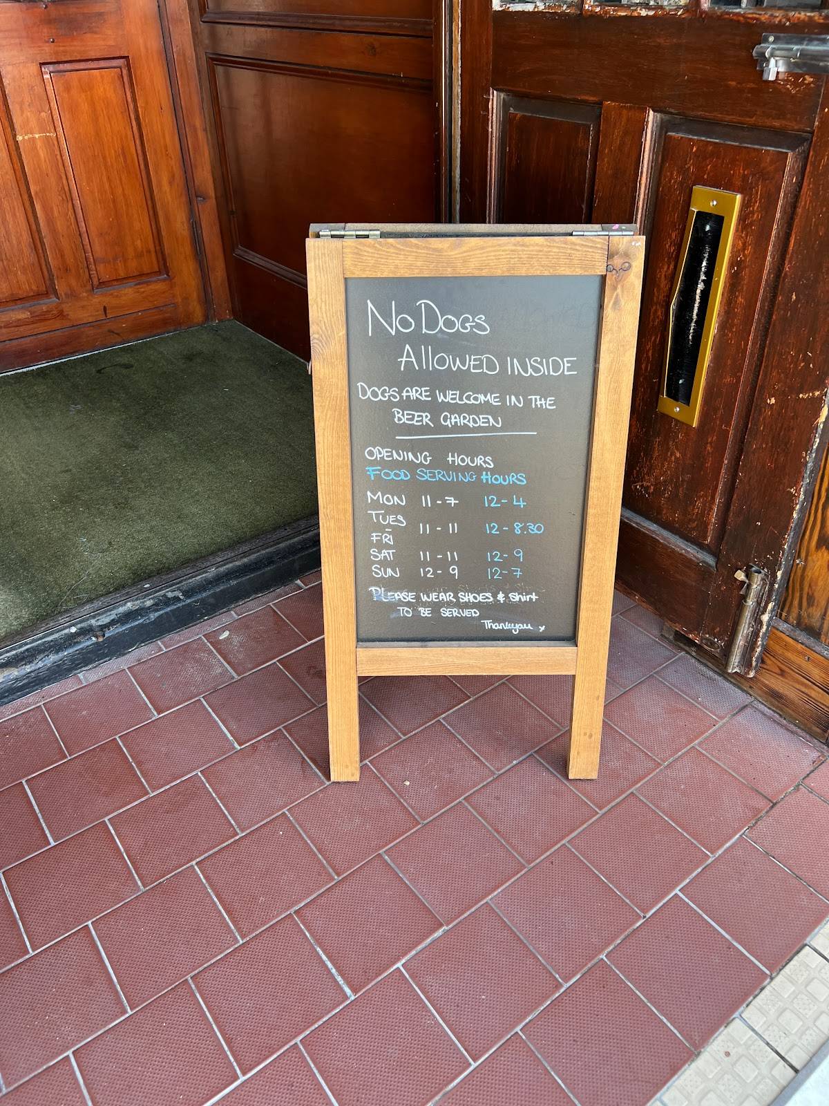 Menu at Captain Digby pub & bar, Broadstairs