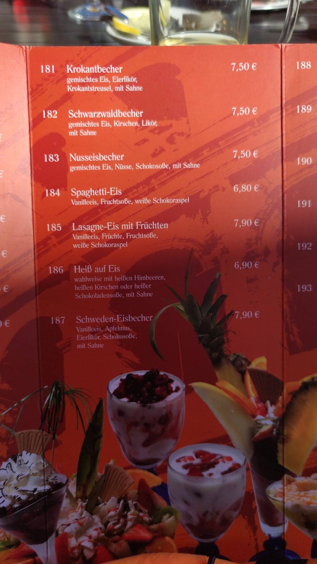 Speisekarte von Casa Italiana pizza, Zinnowitz