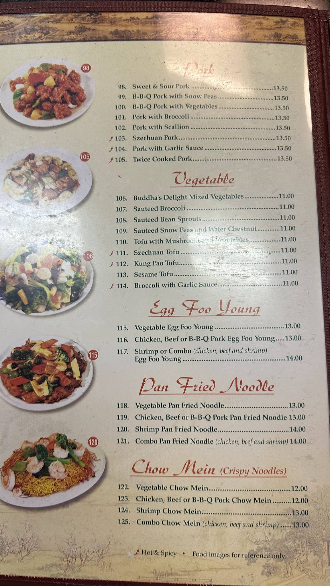 Menu at Full House Chinese Restaurant, Mills