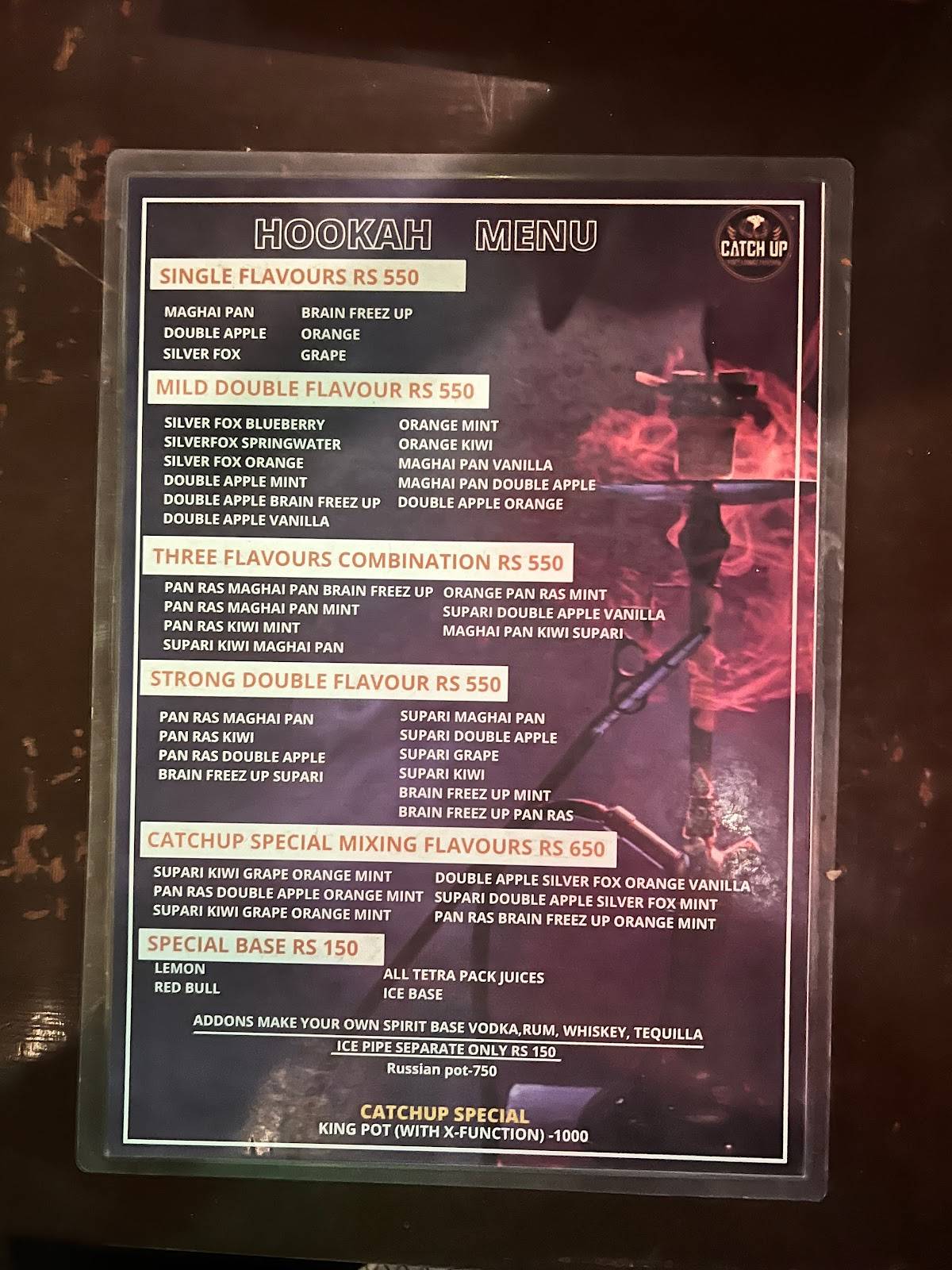 Menu at CatchUp- Club, Brew House and Rooftop HSR Layout Bangalore ...