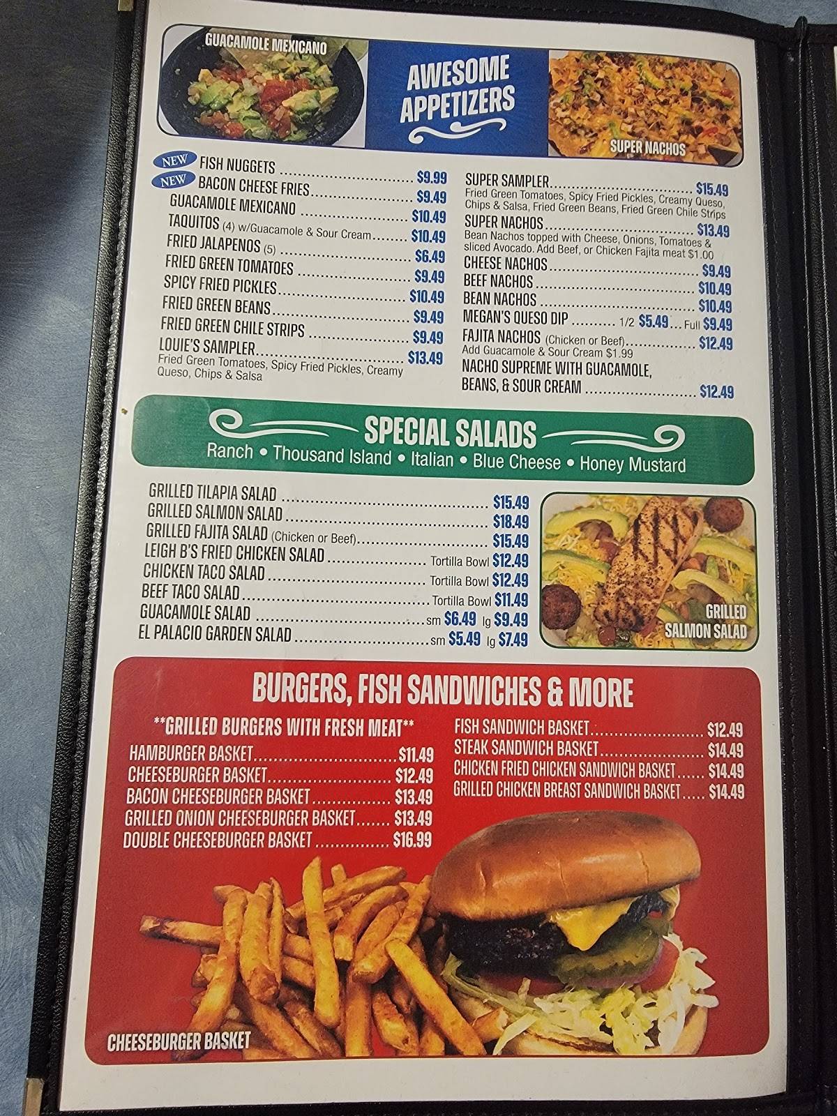 Menu at Catfish Corner restaurant, Ardmore