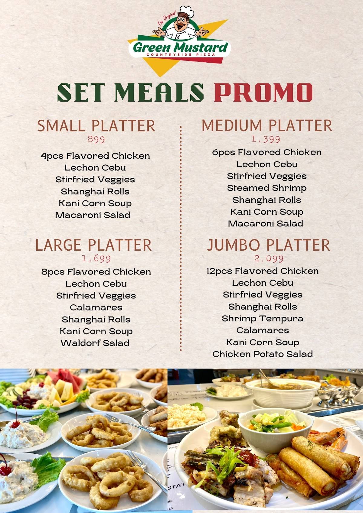 Menu at Green Mustard Cauayan restaurant, Cauayan City, WQPF+8M7