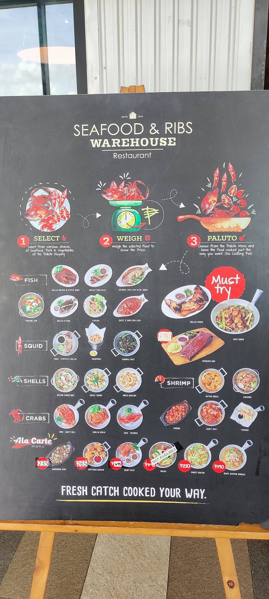 Menu at Seafood and Ribs Warehouse SM Seaside Cebu restaurant, Cebu ...