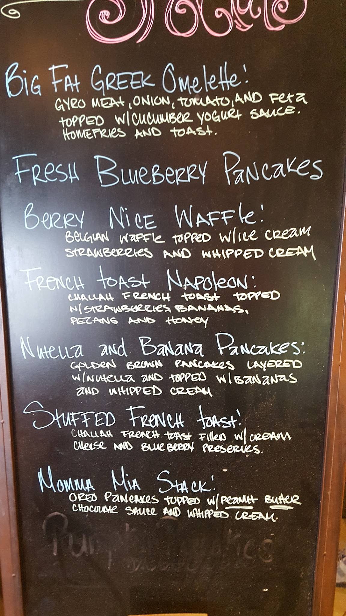 Menu at Central Diner & Grille restaurant, Pittsburgh
