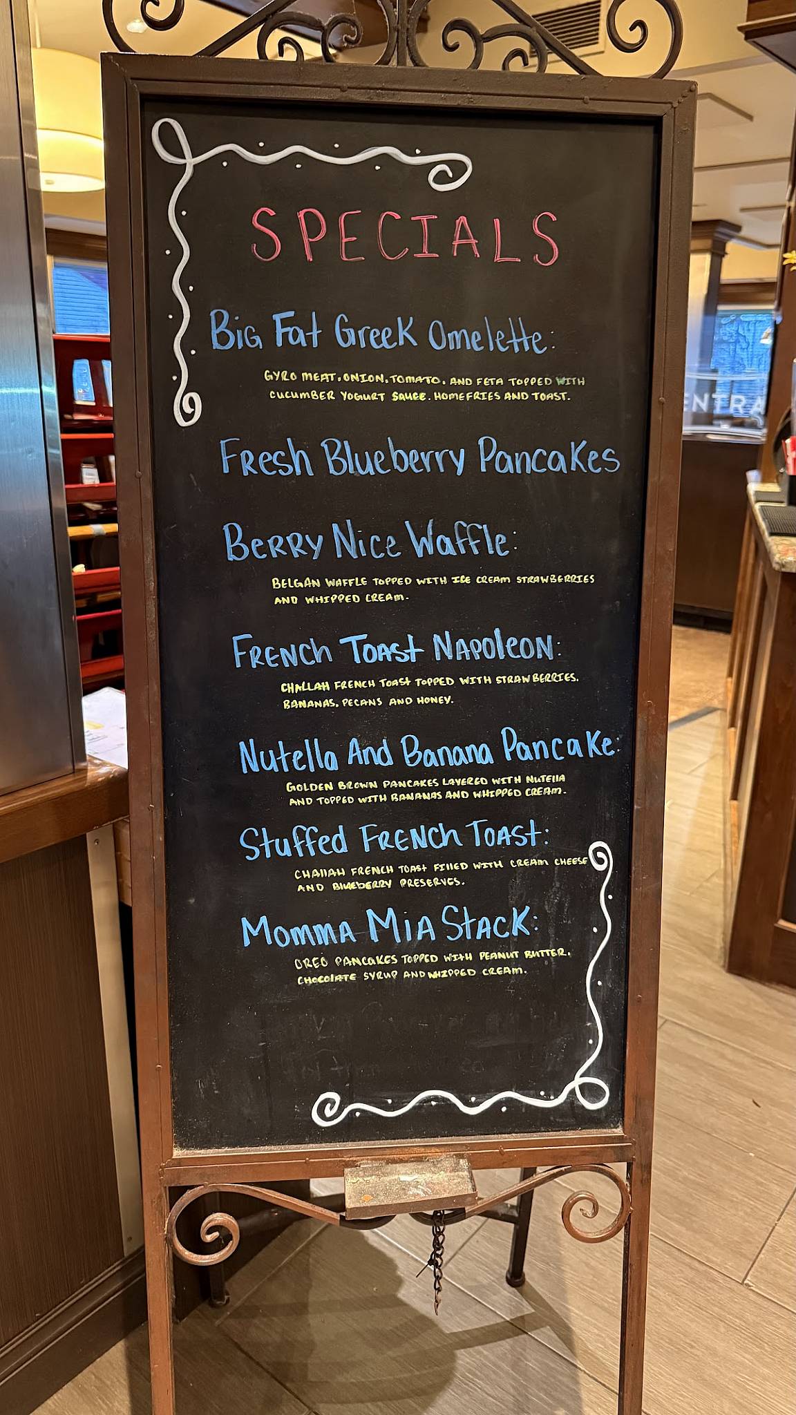 Menu at Central Diner & Grille restaurant, Pittsburgh