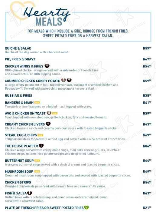 Menu at Netcafe, Centurion, Clifton Ave