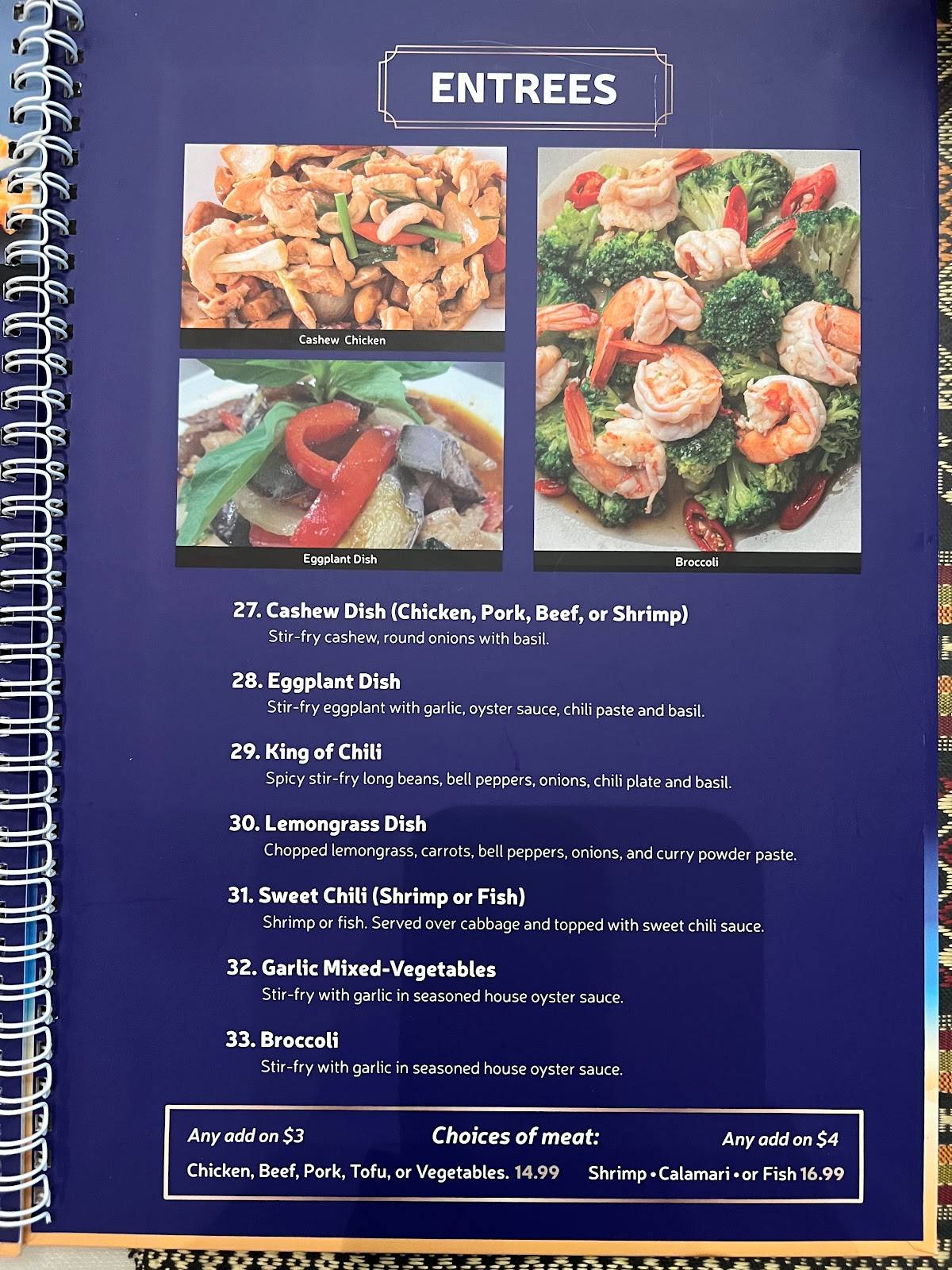 Menu at Champa Thai of Kailua restaurant, Kailua, 306 Kuulei Rd