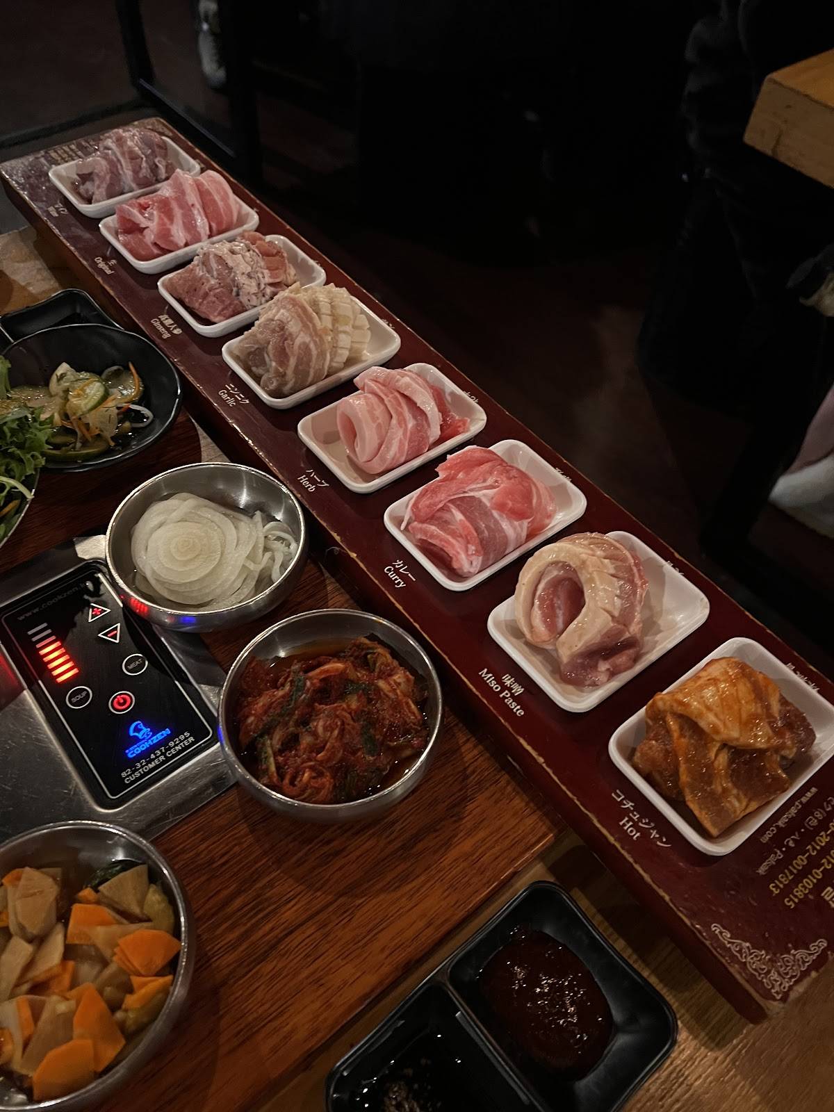 Menu at ChangGo Korean BBQ, Melbourne, 70 Little La Trobe St