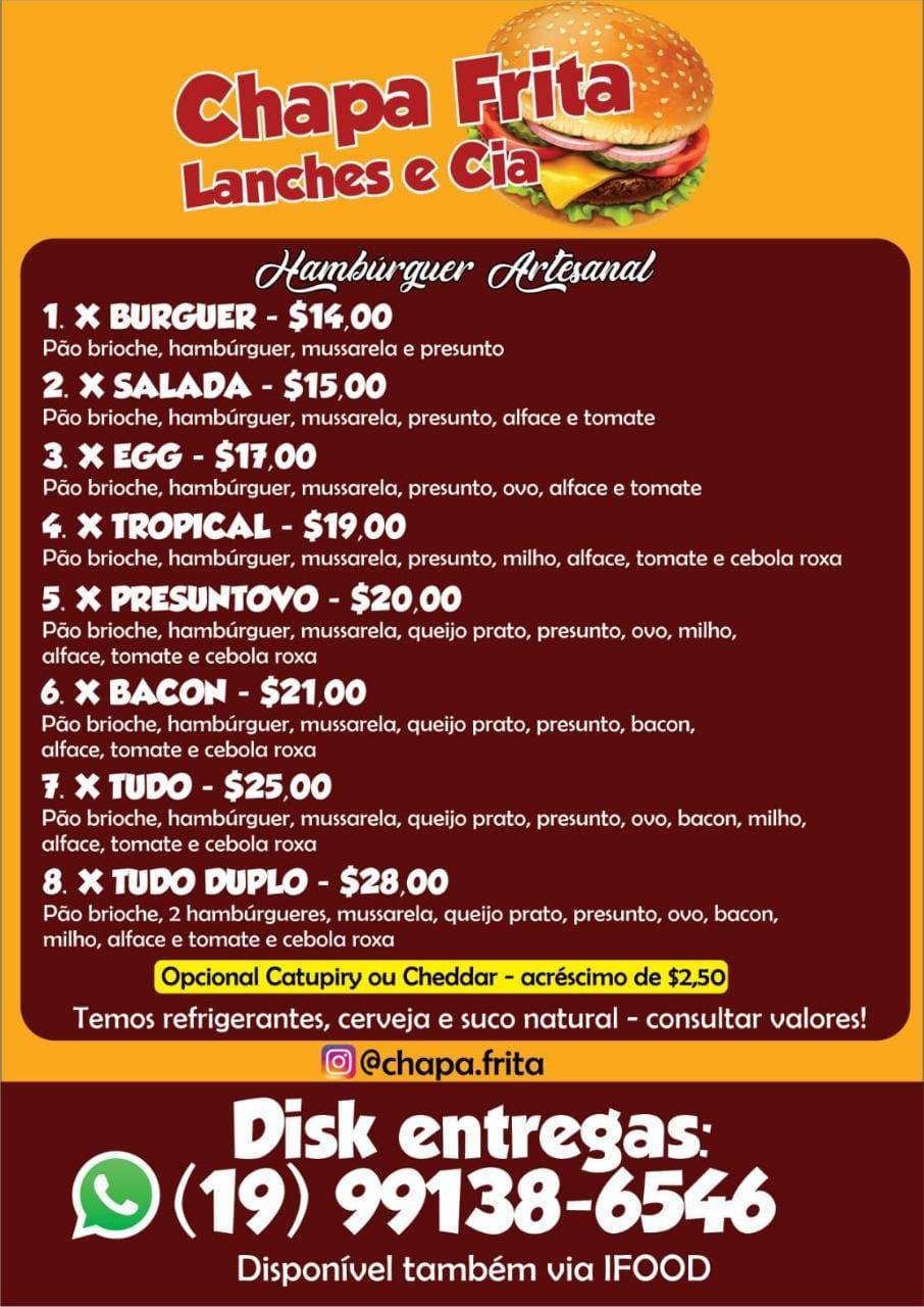 Menu em HOGWARTS BURGER & CIA restaurante, Campinas