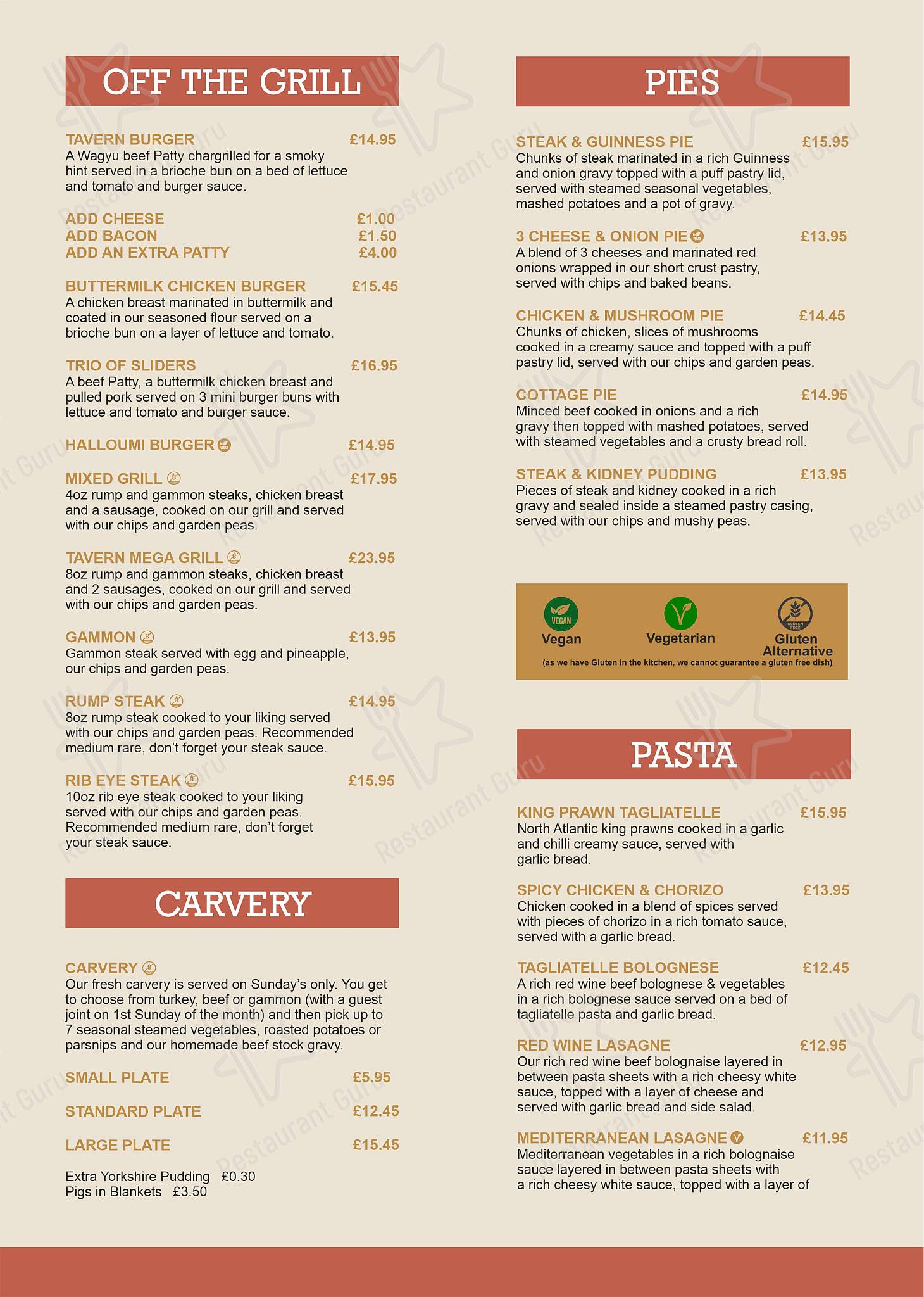 Menu at Cheshire Line Tavern pub & bar, Cheadle