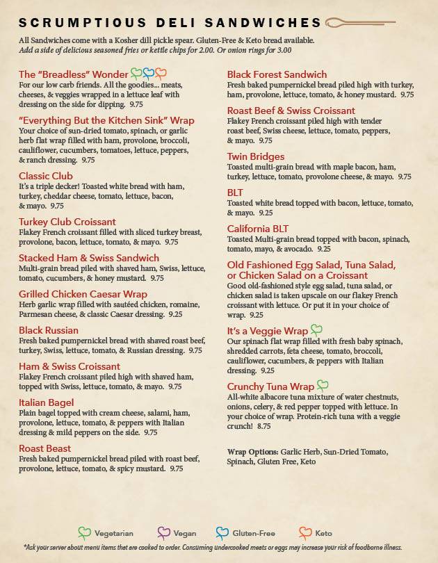 Menu at Chef Shell's Restaurant & Catering, Port Huron