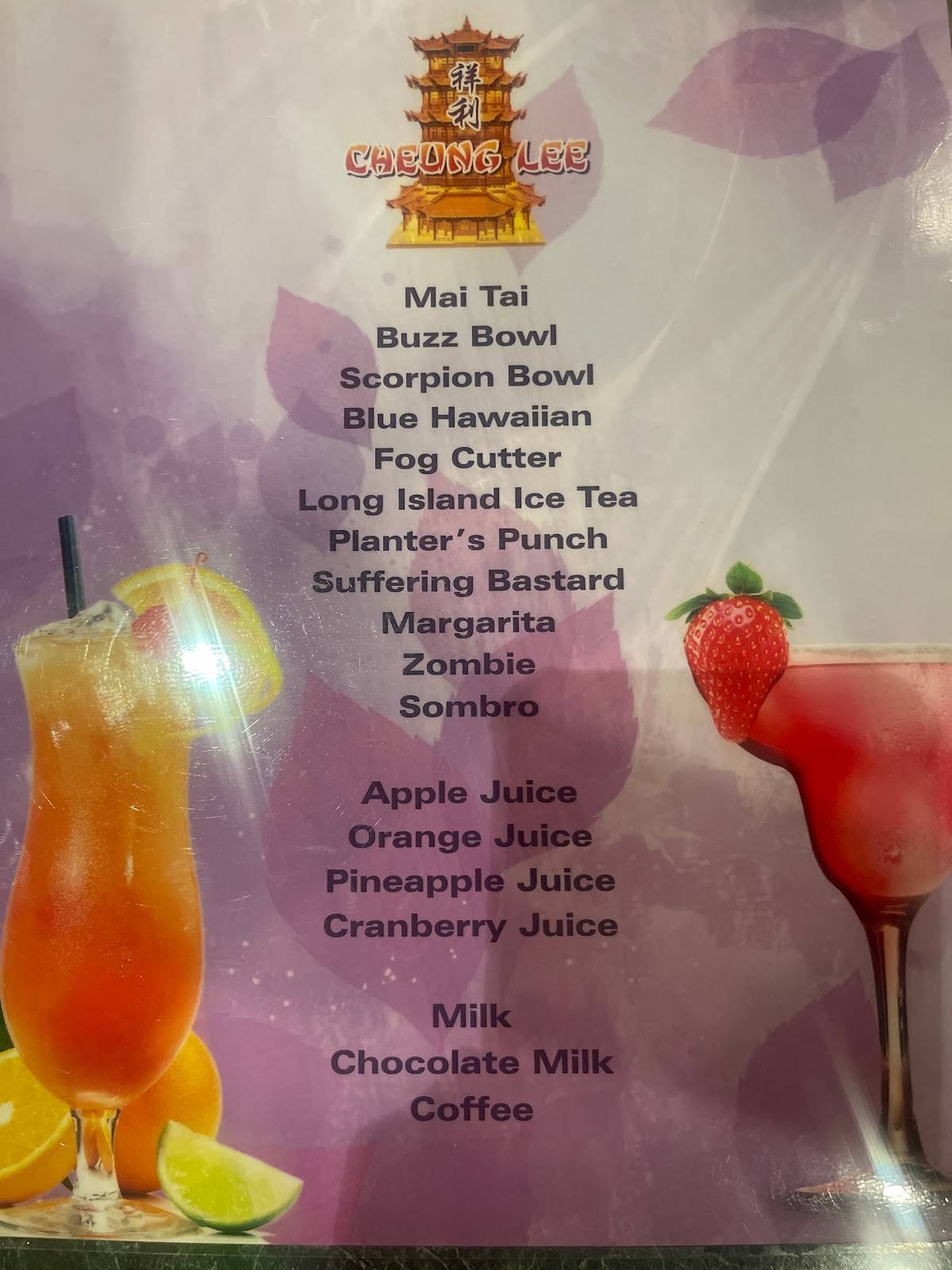 Menu at Cheung Lee Express restaurant, Waterville, 80 Concourse W
