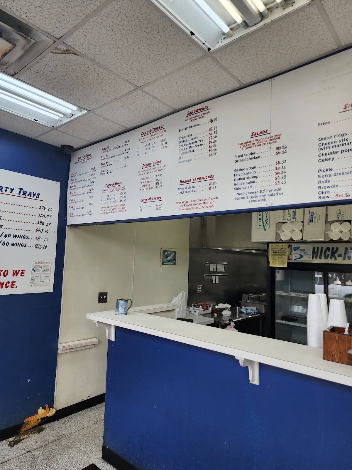 Menu at Chick-N-Run restaurant, McDonough, Jodeco Rd