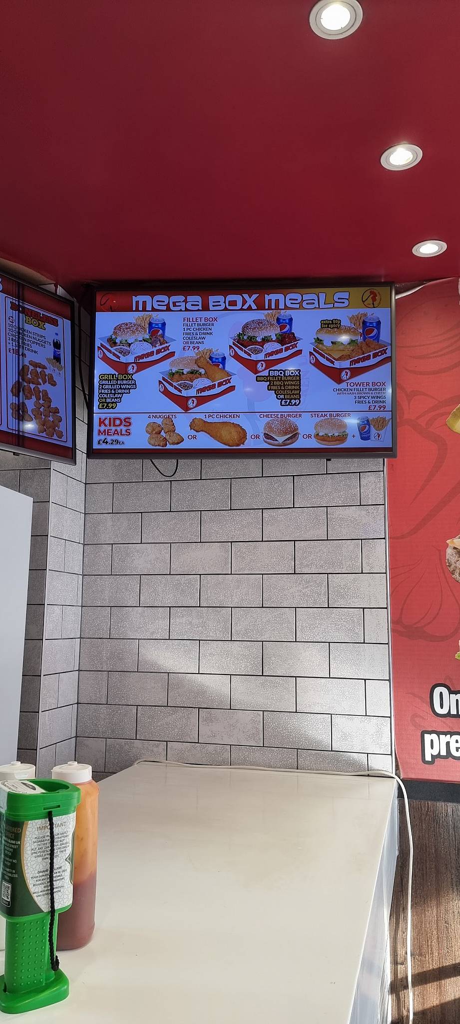 Menu at Chicken Land Colindale restaurant, London, 53 Colindale Ave