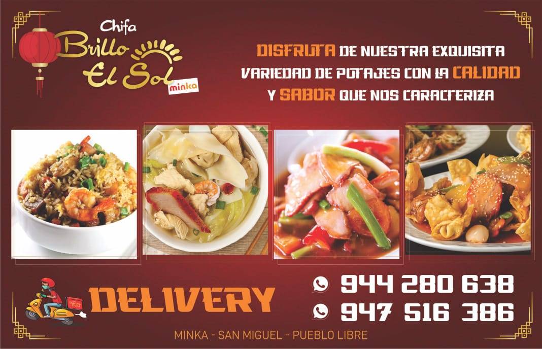 Carta del restaurante Chifa Brillo el Sol Minka, Callao